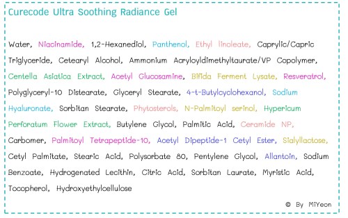 รีวิว/วิเคราะห์ส่วนผสม Curecode the series ภาค Ultra Soothing Radiance ...